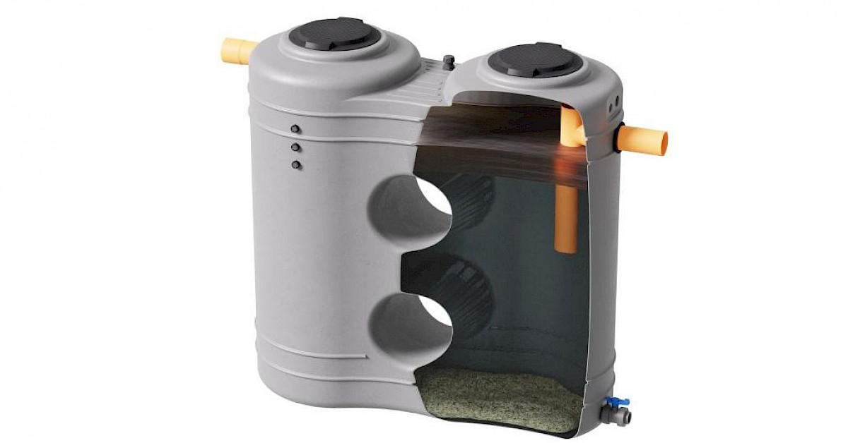 Rototec vetafscheider professioneel bovengronds