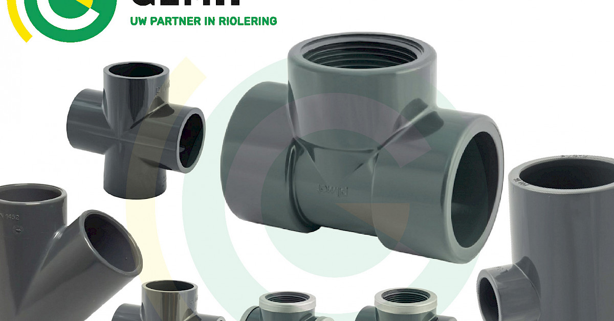 Druk pvc T-stuk 90° 63