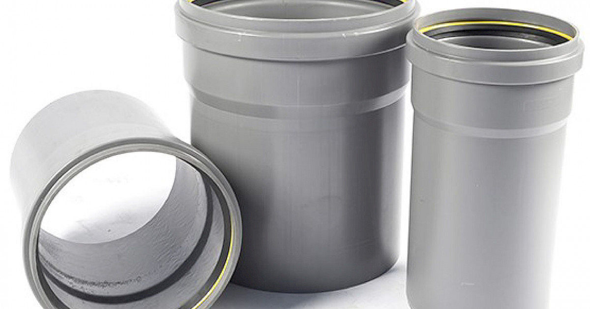 Gema PVC rioolbuis stuk-ophoogstuk met rubberring kraag