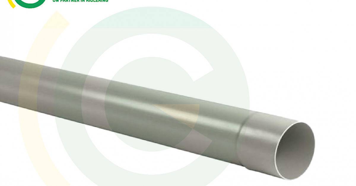 PVC sanitair buis grijs Ø50x3.0mm wanddikte-lengte 4 meter-gemoft-Benor ...