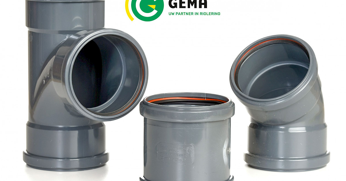 PVC hulpstukken grijs Benor gekeurd