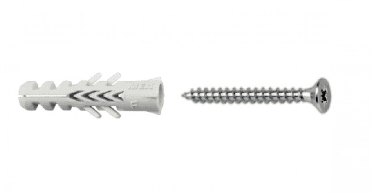 Mea standaardplug met schroef ve=20st. f 5 sps