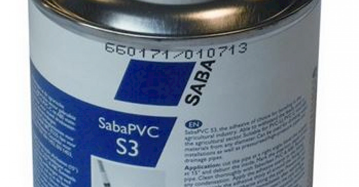 Saba pvc lijm - s3 - 1/4 ltr.b +dop+kwast (Nr.: 80139653)