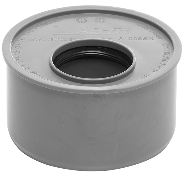 Airfit superkorte PP reductie Ø 110 x 50 mm