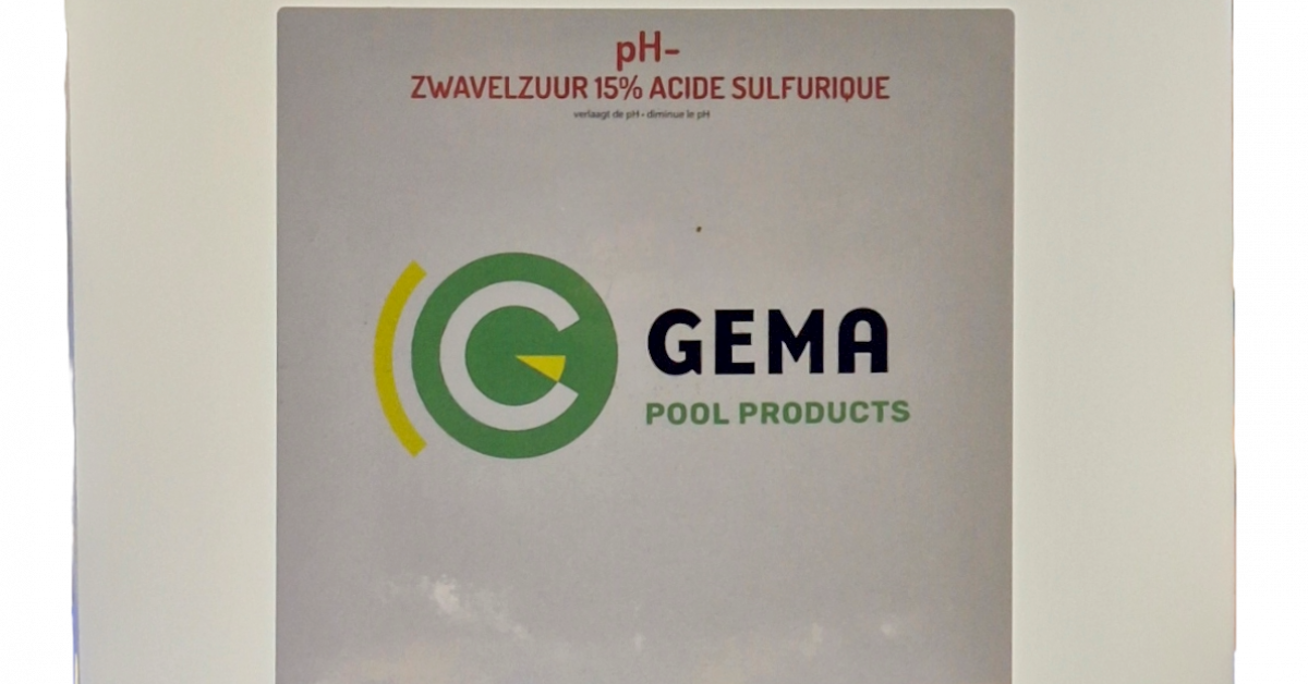 Vloeibaar product, om pH-waarde te verlagen, op basis van zwavelzuur