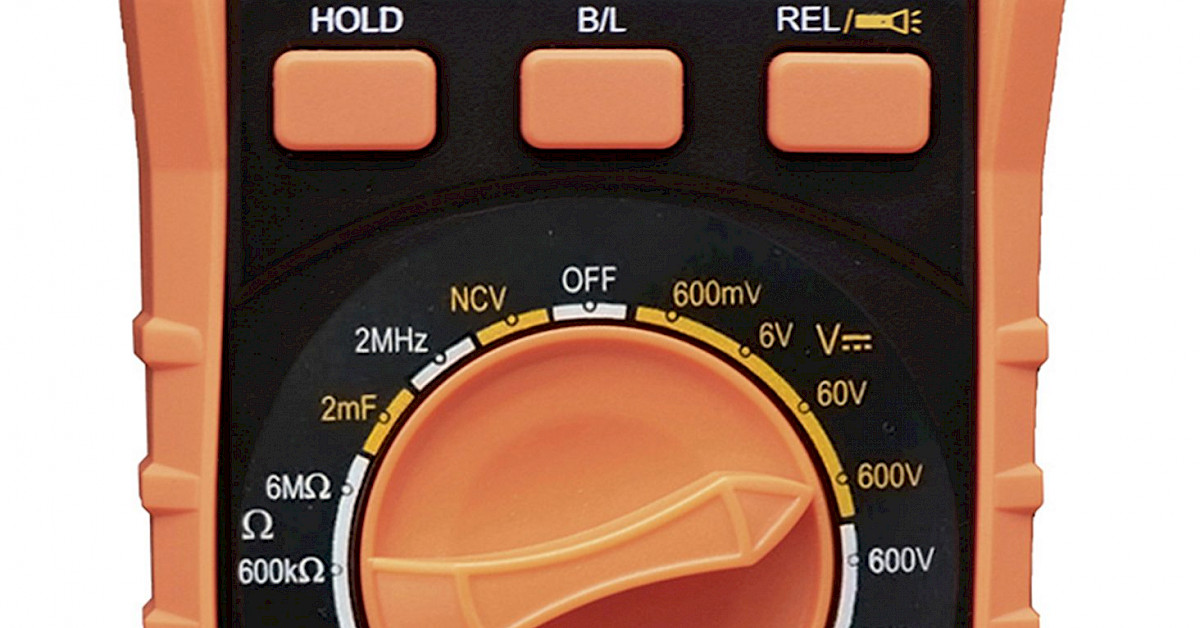 Digitale multimeter vdc vac amp weerstand temp. (Nr.: MELI15153)