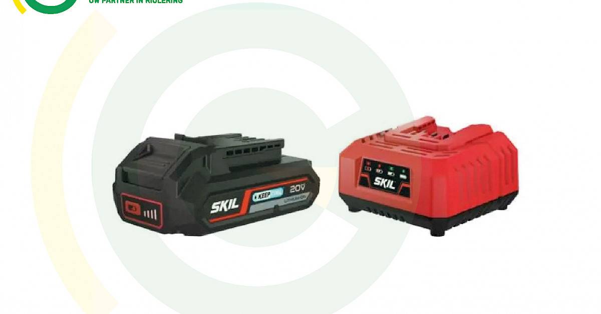 SKIL ACCU (‘20V MAX’ (18 V) 2,5 AH ‘KEEP COOL’ LI-ION) EN OPLADER