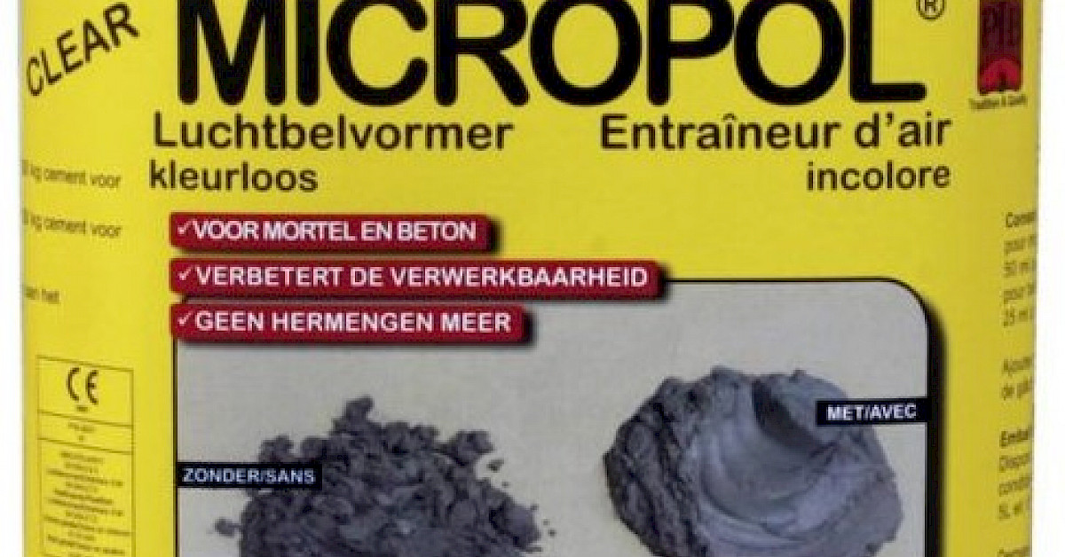 MICROPOL® A.E.A. CLEAR: SYNTHETISCHE LUCHTBELVORMER VOOR MORTEL EN ...