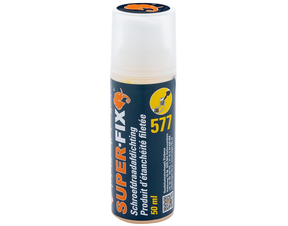 Super-fix schroefdraadafdichting 577 geel 50ml
