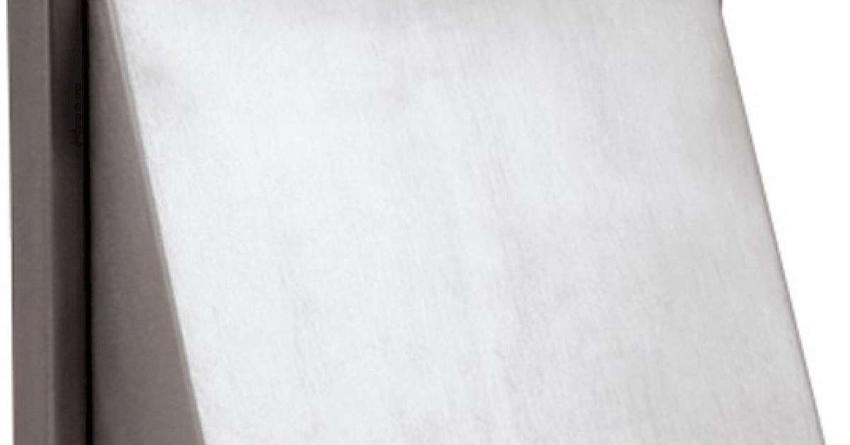 Gevelklep met terugslagklep RVS