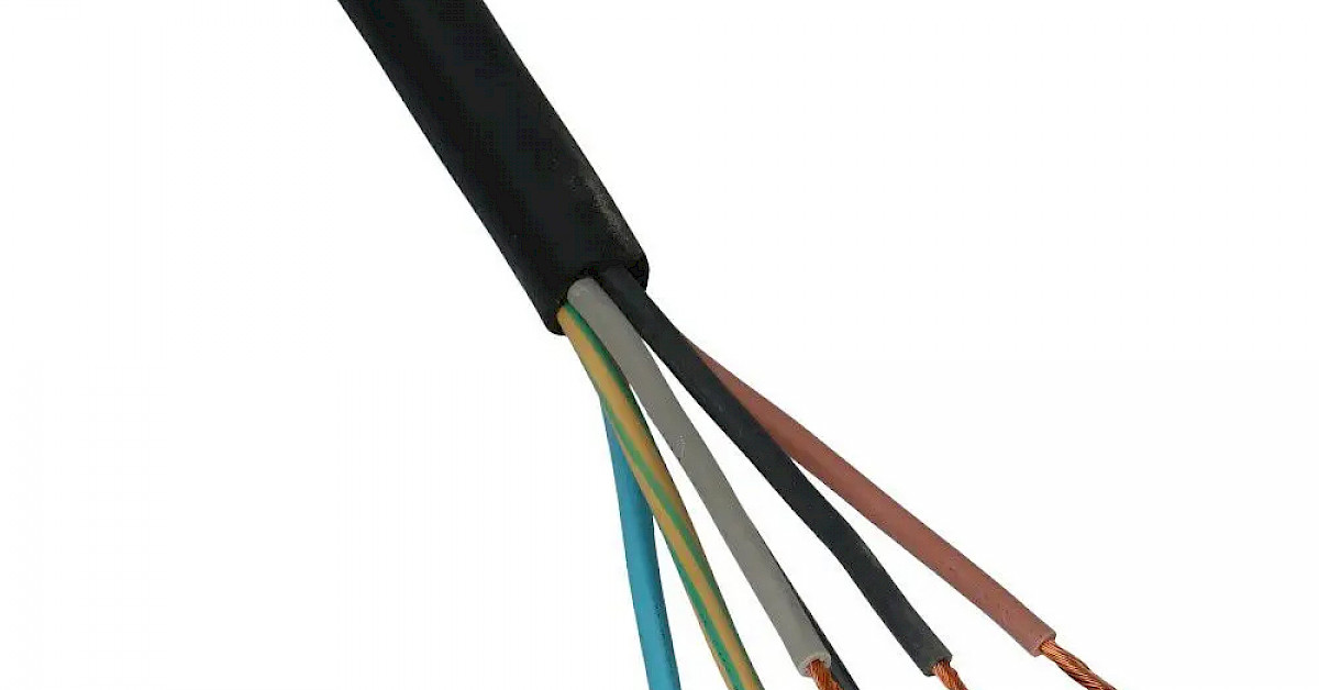 Flexibele neopreen kabel lineax h07rn-f 5g6mm² per meter