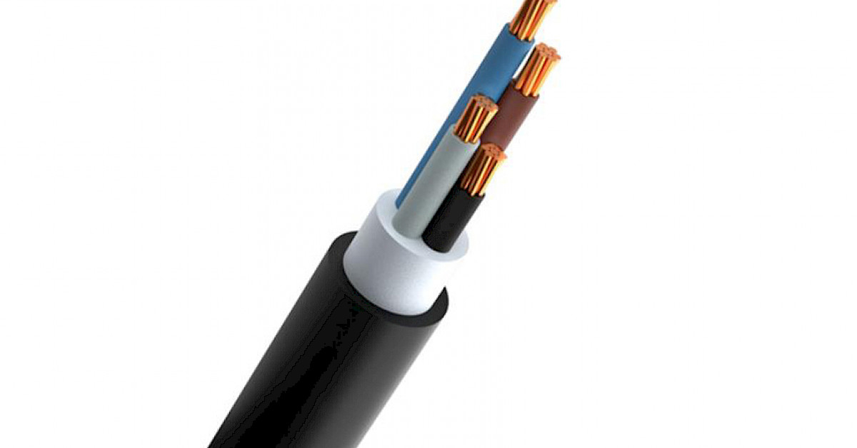 Grondkabel exvb 4x25mm² eca per meter