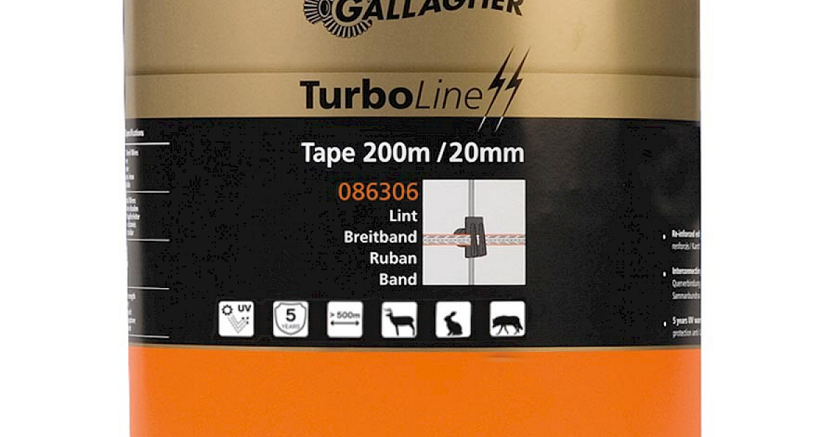 Gallagher turboline lint 20mm blauw 200m (Nr.: GAL086306)
