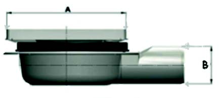 Aluminium klokrooster met zijuitlaat 10x10 - Gema bv